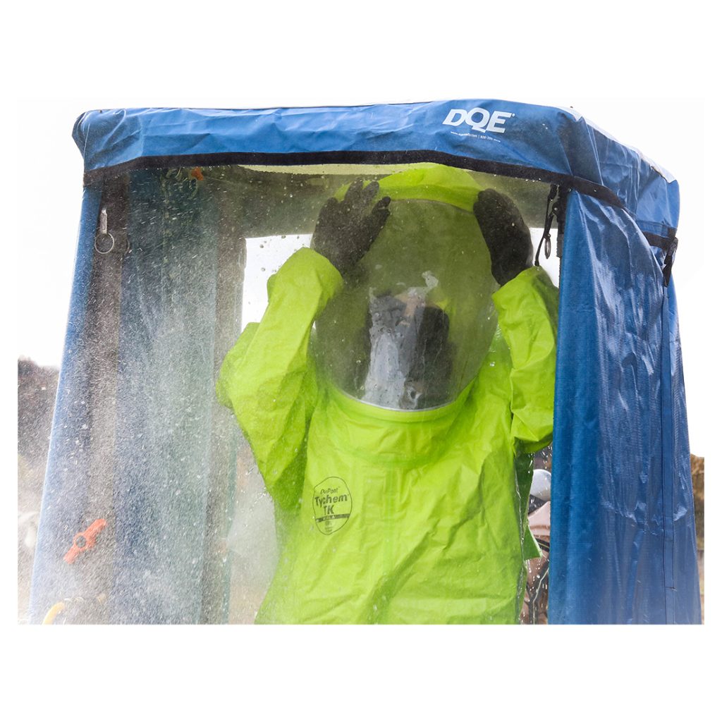 Standard Decontamination Shower System- Aluminum Pool – DQE Ready